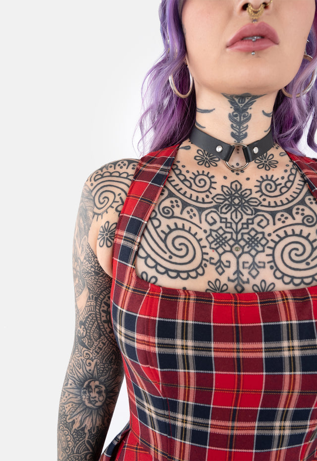 Ashlee Check Skater Dress – DMG SCY