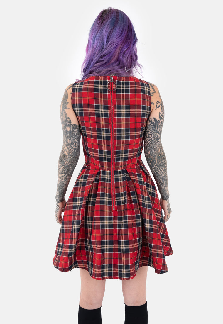 Ashlee Check Skater Dress – DMG SCY