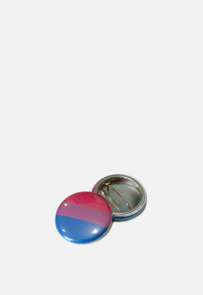 Bisexual Pride Flag Button Badge – DMG SCY