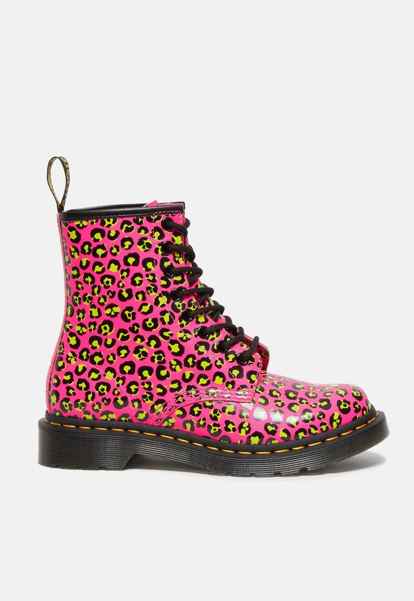 1460 Loud Leopard Smooth Boots – DMG SCY